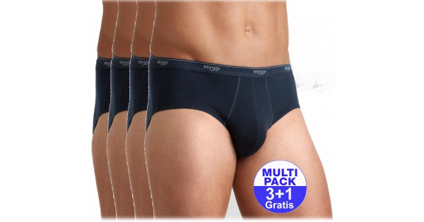 Sloggi men Basic Midi slip donkerblauw - 3+1 GRATIS - 10004712